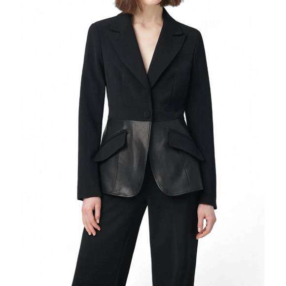 Iris Setlakwe | Jackets & Coats | New Iris Setlakwe Jacket With Leather ...